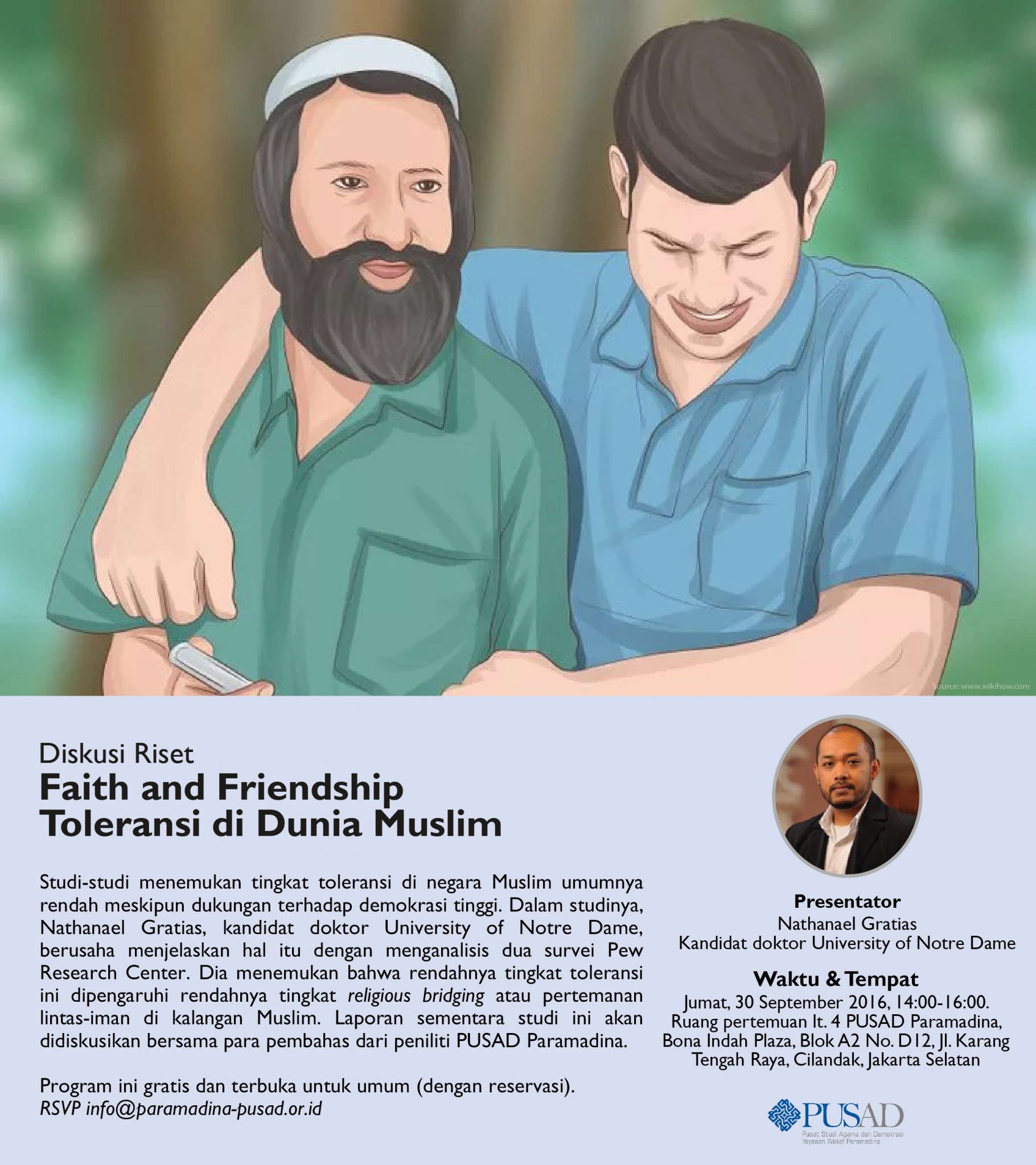 PUSAD Paramadina | Diskusi Riset: Faith and Friendship, Toleransi di ...