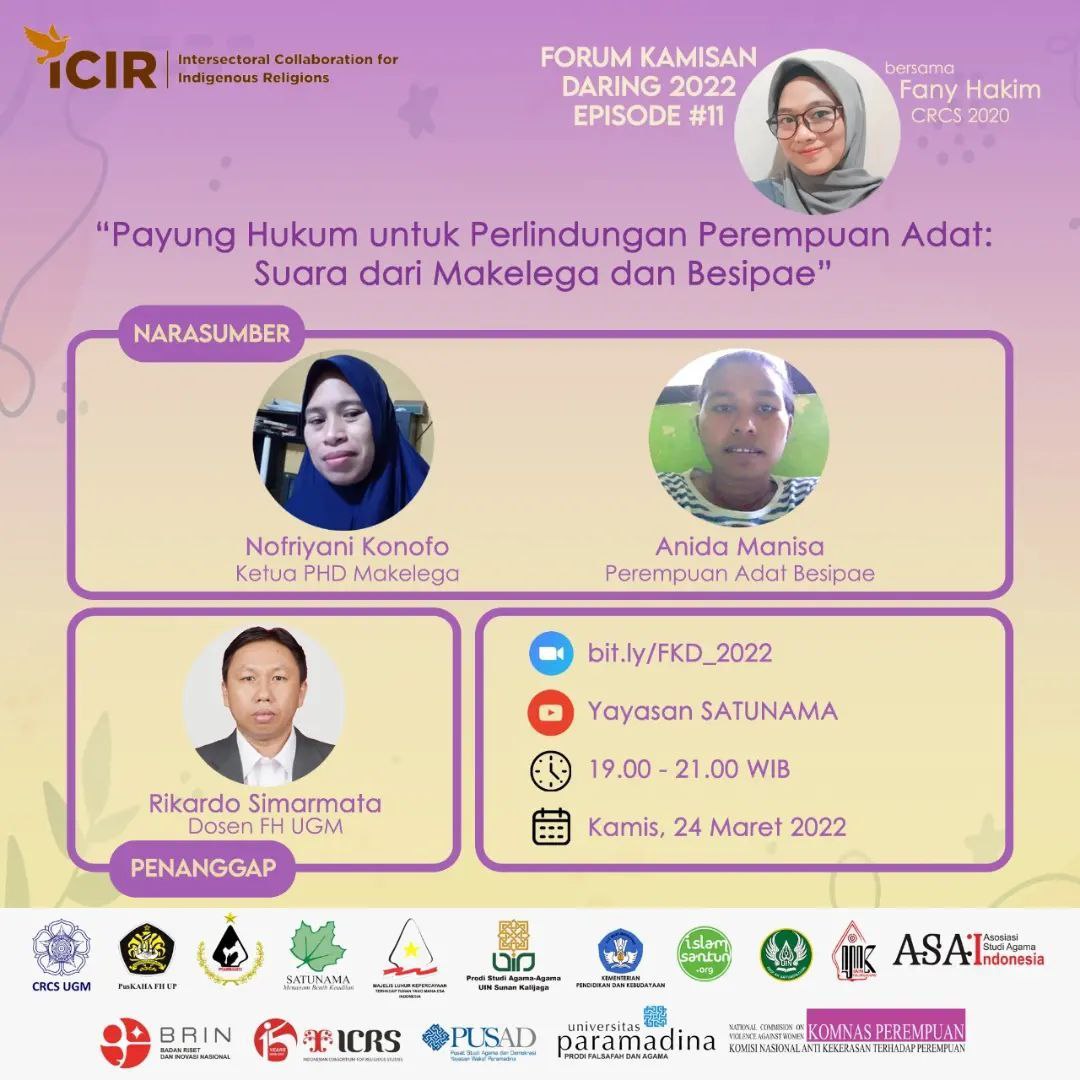 PUSAD Paramadina | [ICIR] Payung Hukum untuk Perlindungan Perempuan Adat: Suara dari Makelaga ...