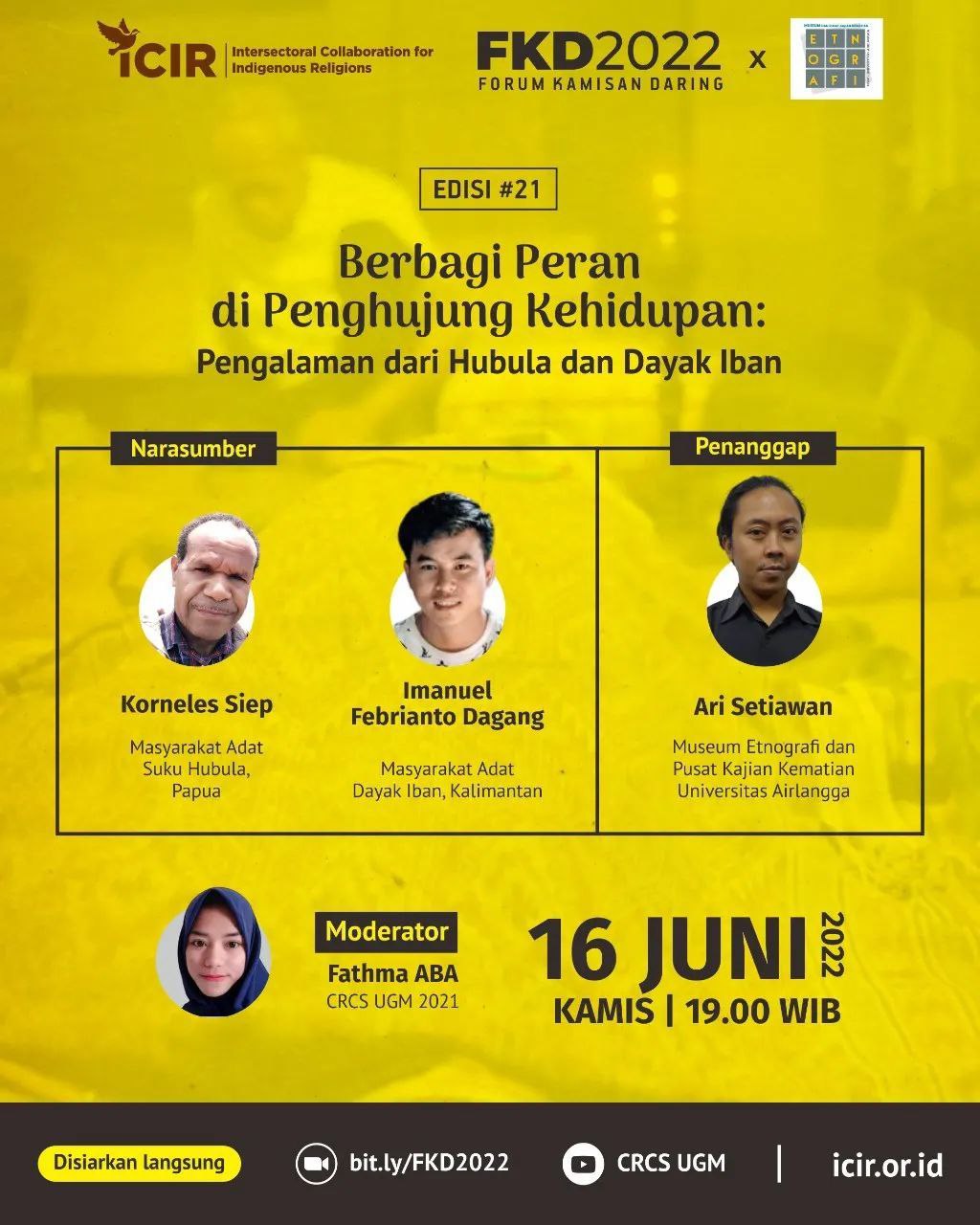 PUSAD Paramadina | [ICIR] Berbagi Peran di Penghujung Kehidupan: Pengalaman dari Hubula dan ...