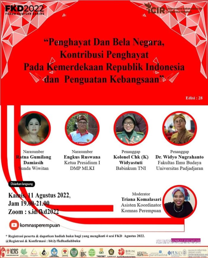 PUSAD Paramadina | [ICIR] Penghayat dan Bela Negara, Kontribusi Penghayat pada Kemerdekaan ...