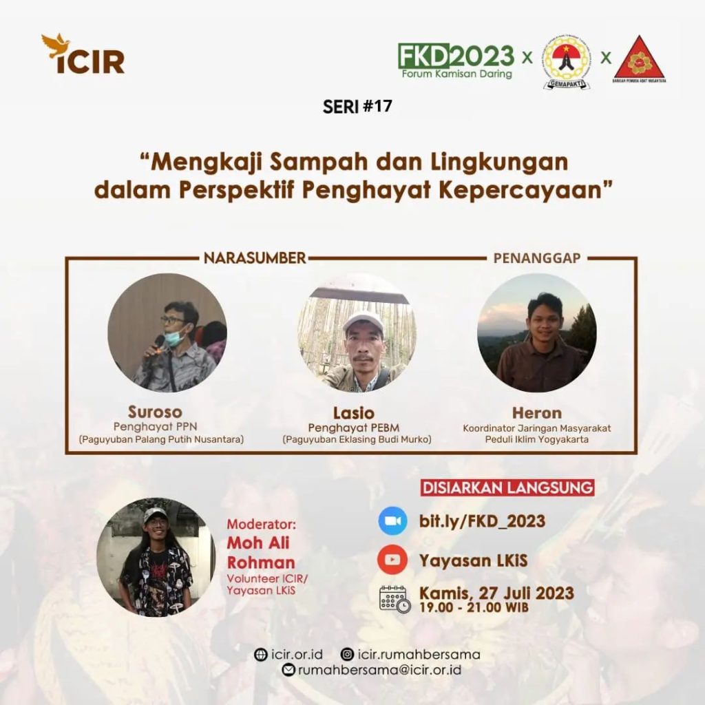 PUSAD Paramadina | [ICIR] FORUM KAMISAN DARING 2023: “Mengkaji Sampah dan Lingkungan dalam ...