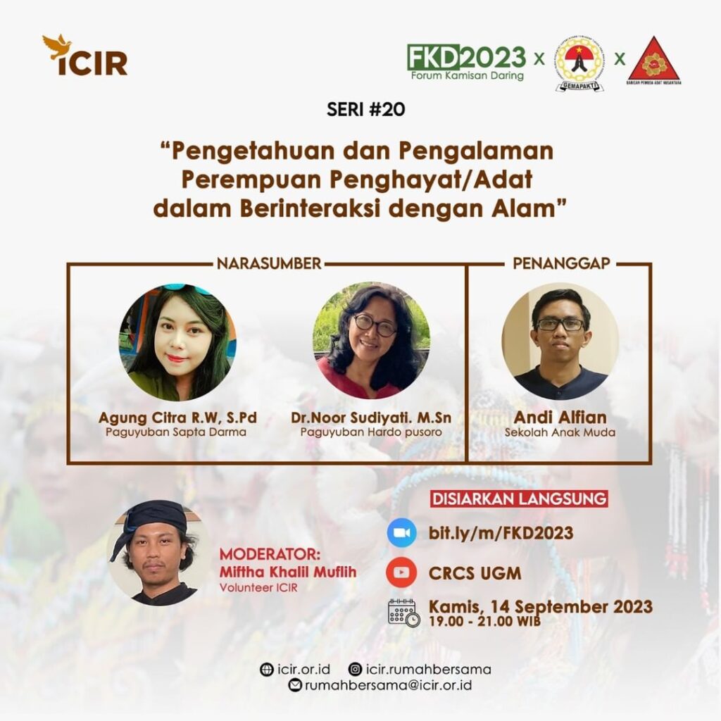 PUSAD Paramadina | [ICIR] FORUM KAMISAN DARING 2023: “Pengetahuan dan Pengalaman Perempuan ...